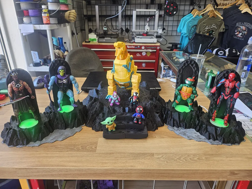 action figure display diorama playset with LED by MadMonkey3D ...