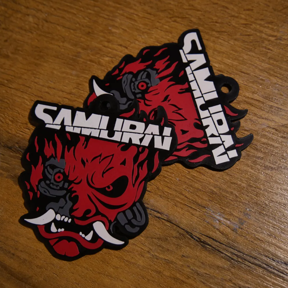 Samurai keychain - Cyberpunk 2077 Remixed by KorezGuitars - MakerWorld