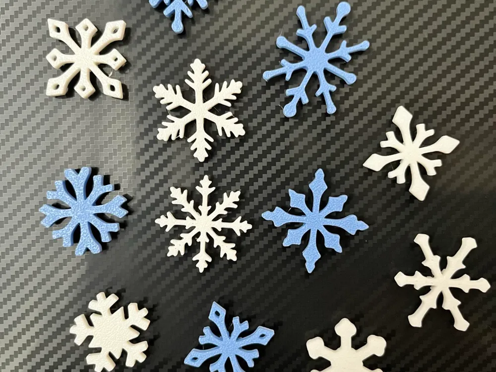 Snowflake collection - magnets,ornaments,keychains by Kdemamkuponky ...