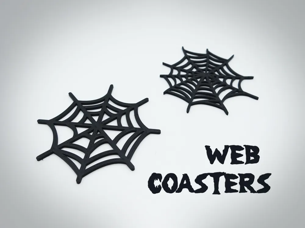 Halloween Spider Web Coasters by Nils Kal - MakerWorld