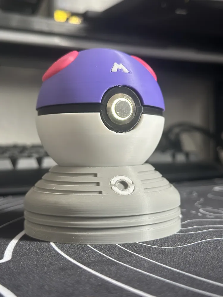 Pokemon Light Up Master Ball - Cosplay Prop - Free 3D Print Model ...