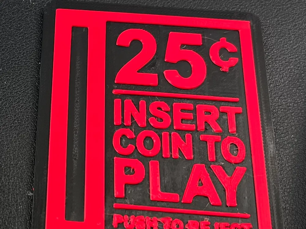 Insert Coin to Play wall art - Free 3D Print Model - MakerWorld