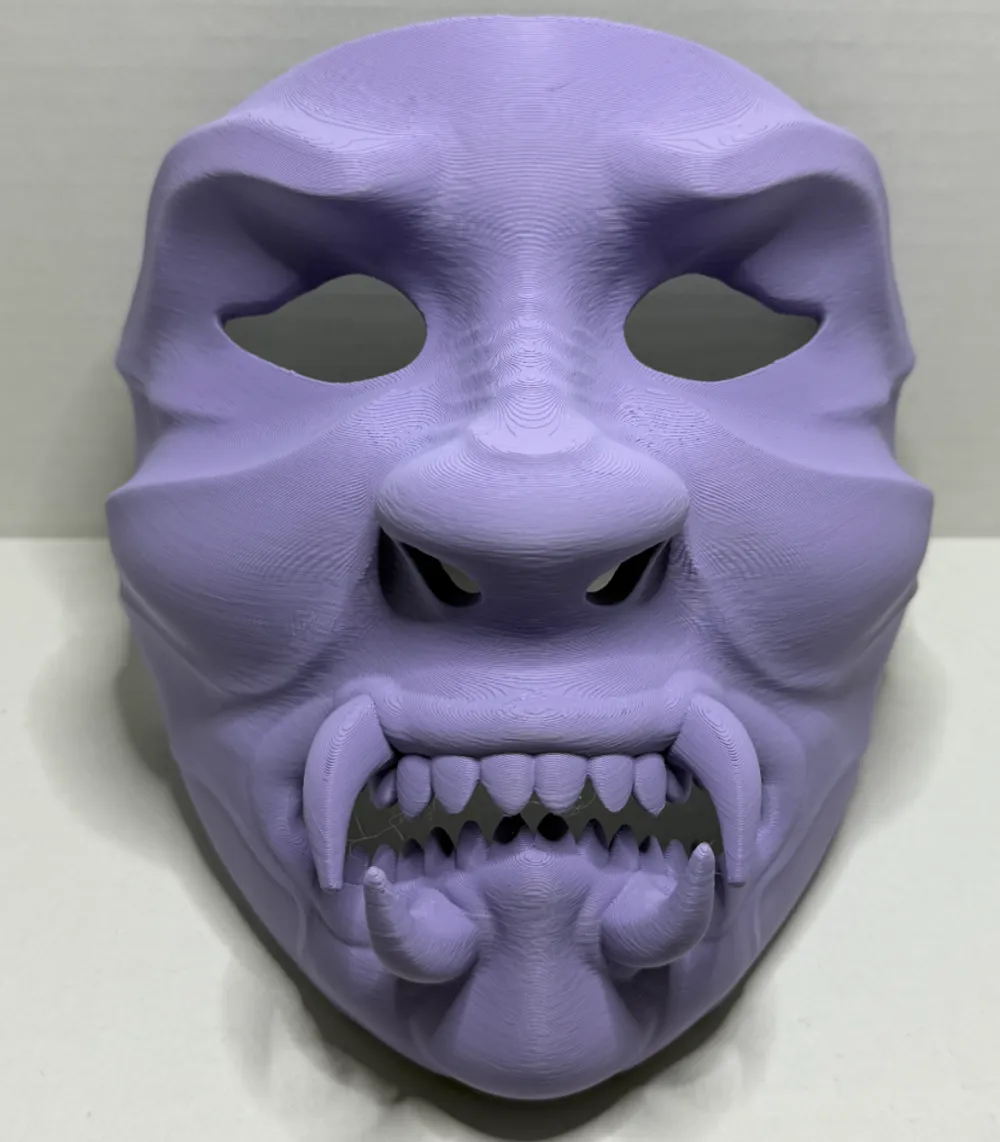Oni style mask with tusks by Relicsempire - MakerWorld