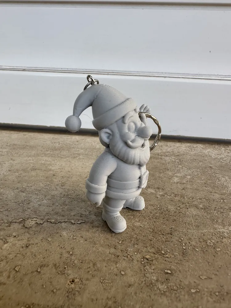 Santa Claus keychain - Free 3D Print Model - MakerWorld