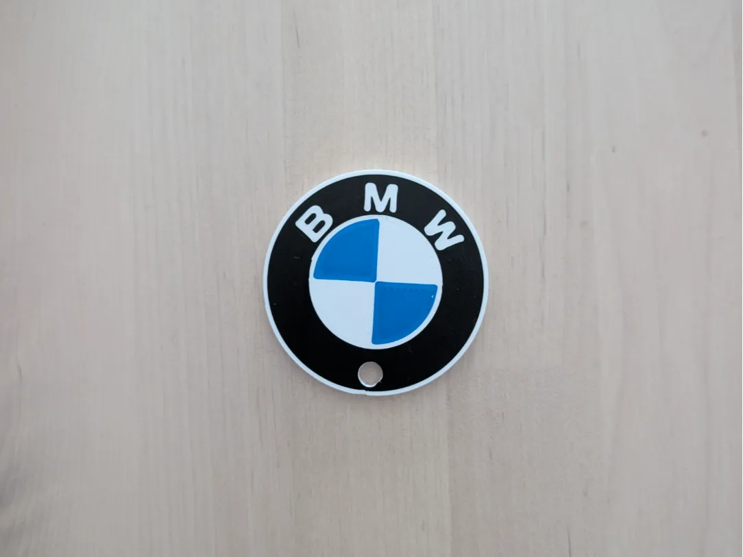 BMW Logo Keychain - Free 3D Print Model - MakerWorld