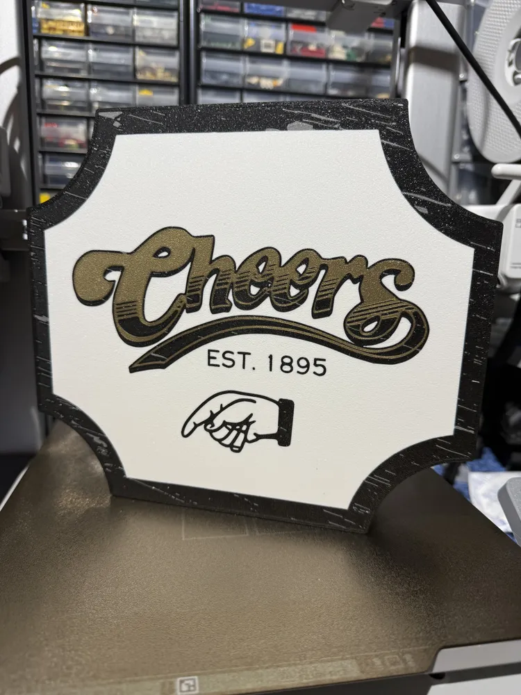 Cheers tv series Lightbox - Free 3D Print Model - MakerWorld
