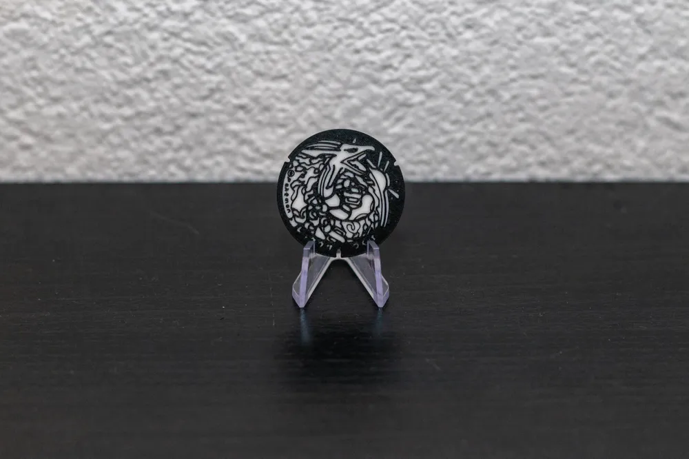 Pokemon TCG Rayquaza Coin - Poke Lid - Free 3D Print Model - MakerWorld