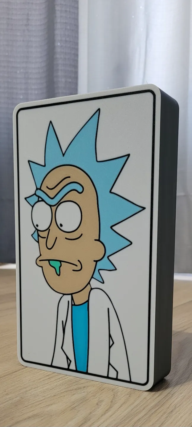 Rick Led light box (Ams Ready) by Nostalgicprints - MakerWorld