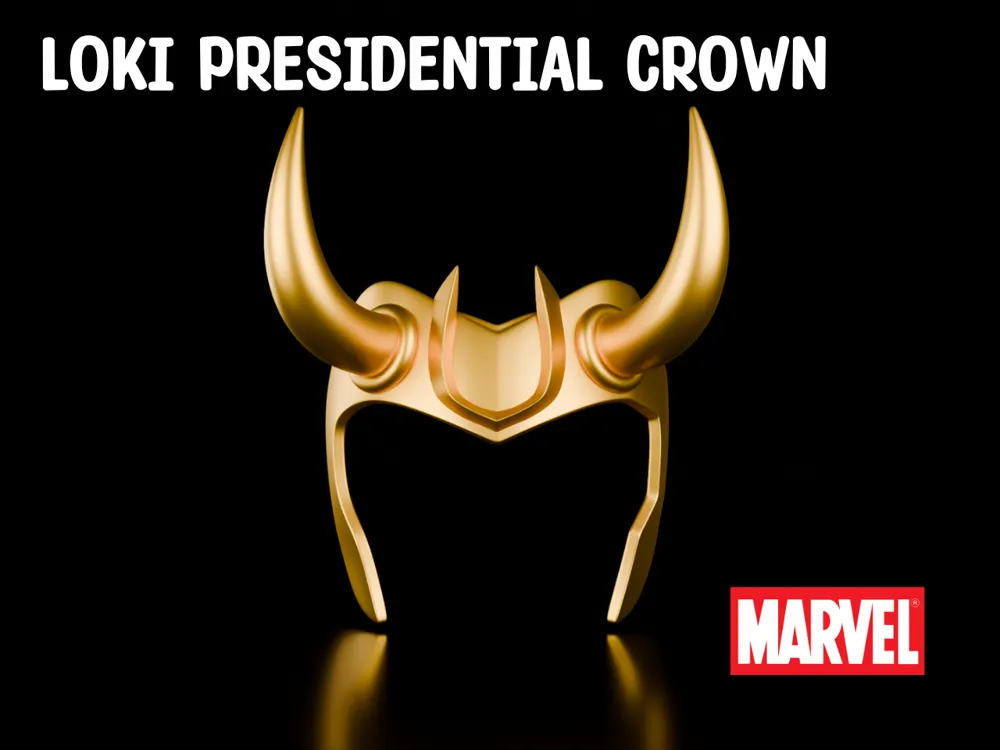 Loki Presidential Crown by frekkodesigns MakerWorld: Download Free 3D ...