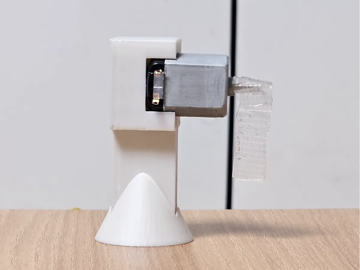 Snap-Fit DC Motor Holder Propeller Safe Test Stand - Free 3D Print ...