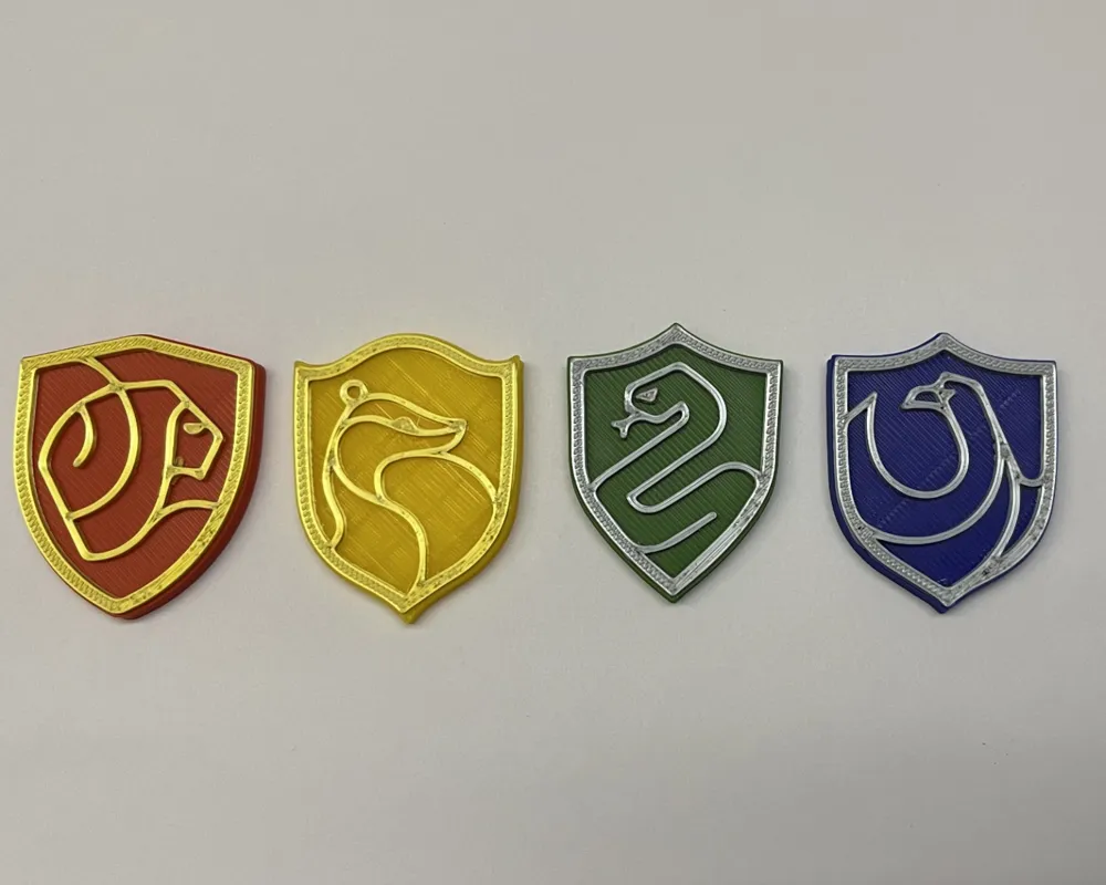 Hogwarts Houses Logo by PandoranResearcher - MakerWorld