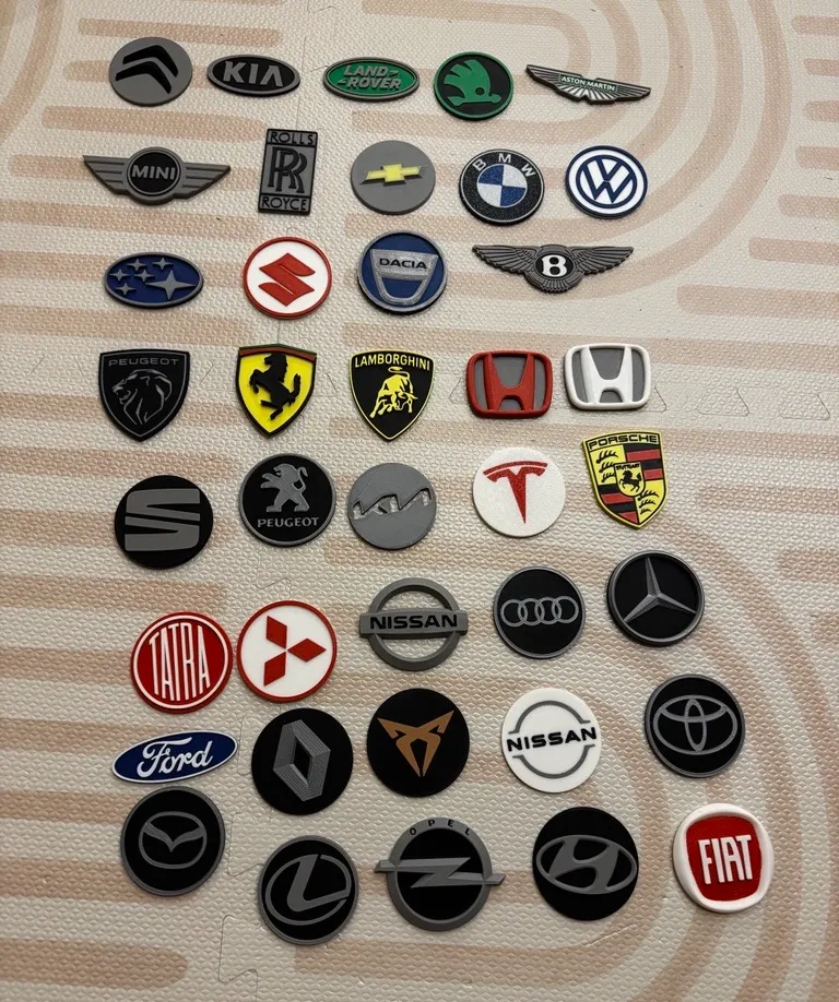 Car logos all brands 40+ by Real_Prints MakerWorld: Download Free 3D Models
