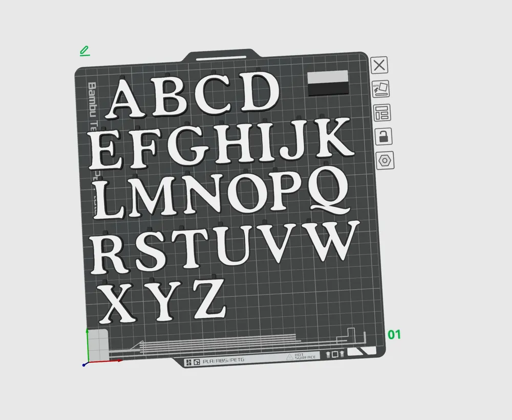 Lovely alphabet keychains by 3D PittiMakerWorld: Download Free 3D Models
