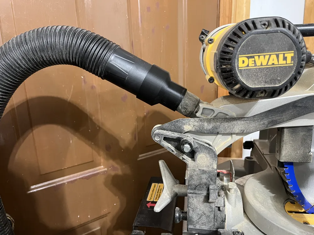 DeWalt Miter Saw to Shop Vac Dust Port Adapter - Free 3D Print Model ...