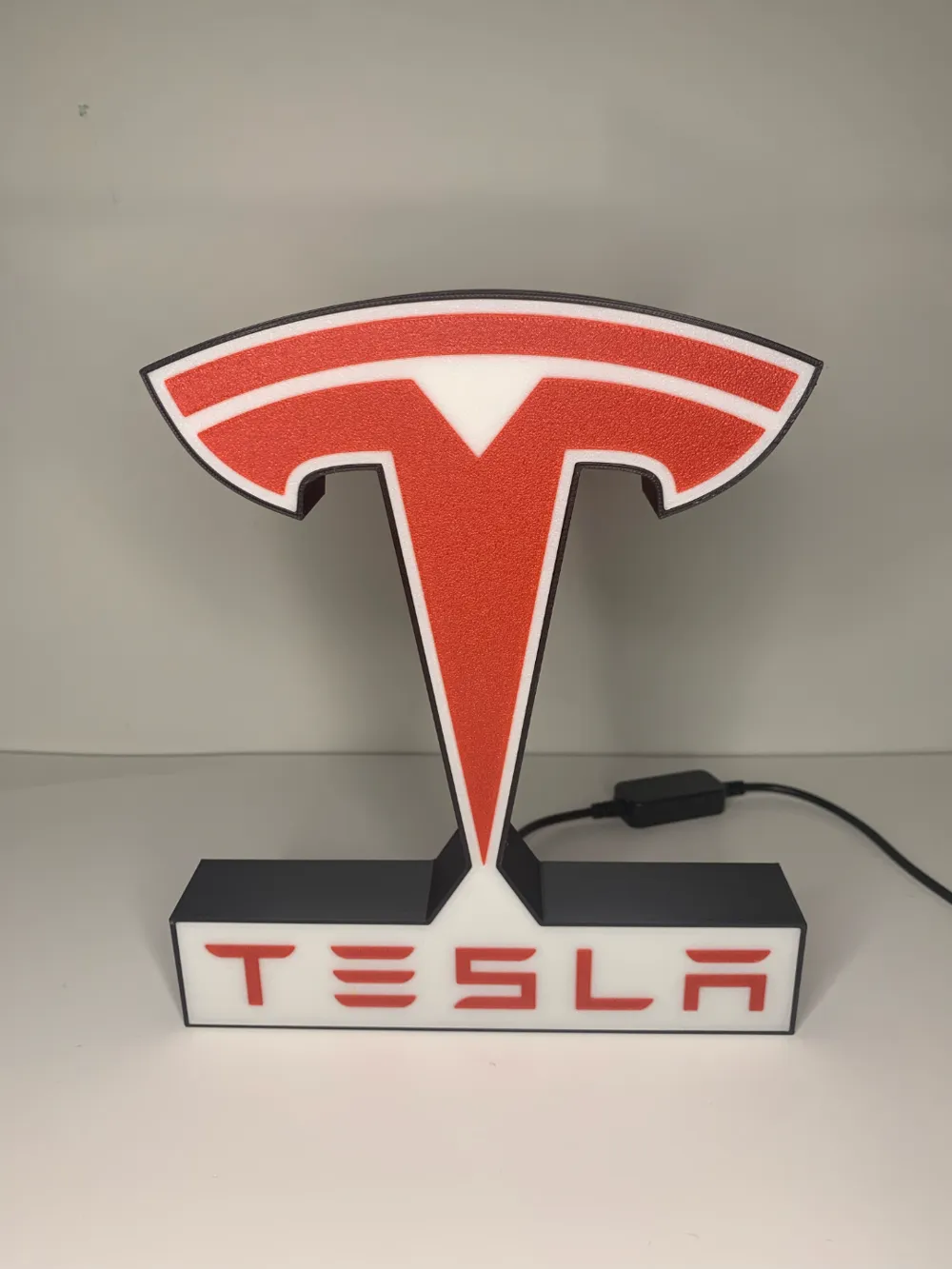 Tesla Logo Lamp by 3DCrabClawCreations - MakerWorld