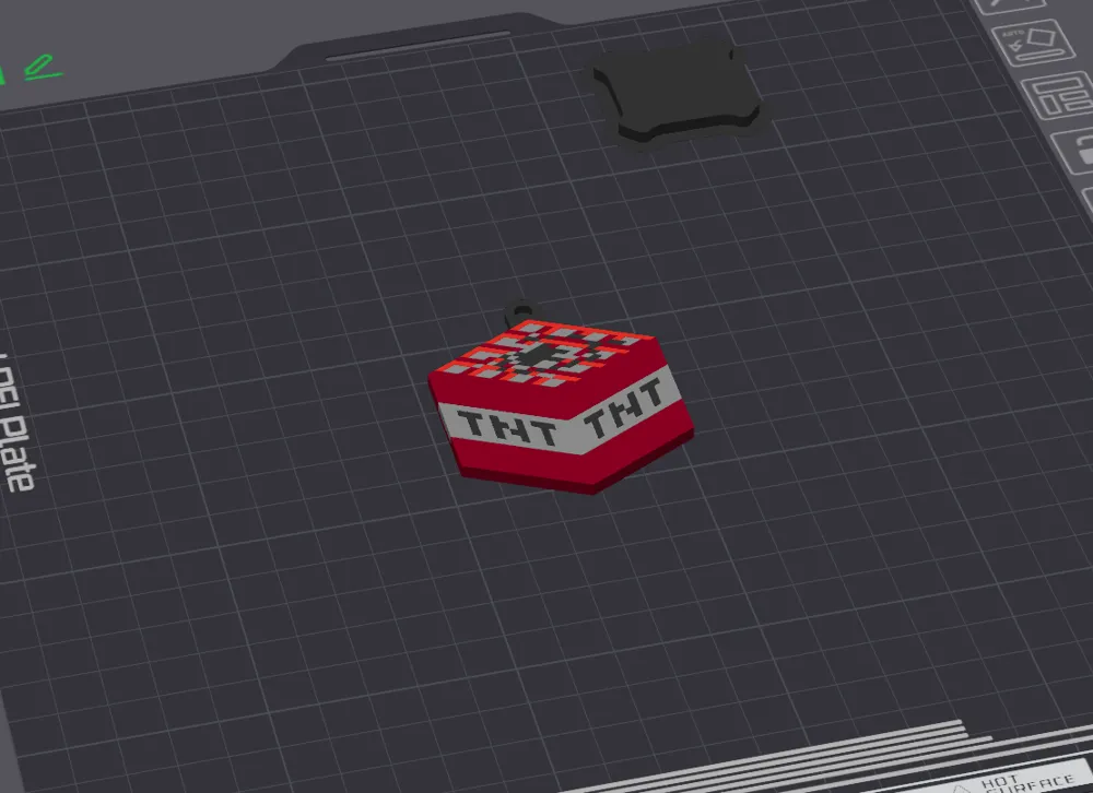 Minecraft TNT Keychain by 3Dino MakerWorld: Download Free 3D Models