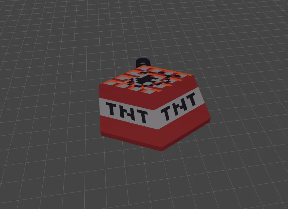Minecraft TNT Keychain by 3Dino MakerWorld: Download Free 3D Models
