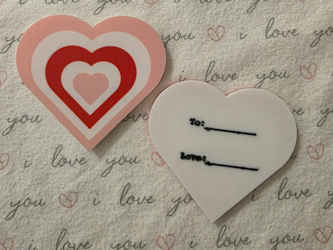 Printable Valentine - Concentric Hearts - Free 3D Print Model - MakerWorld