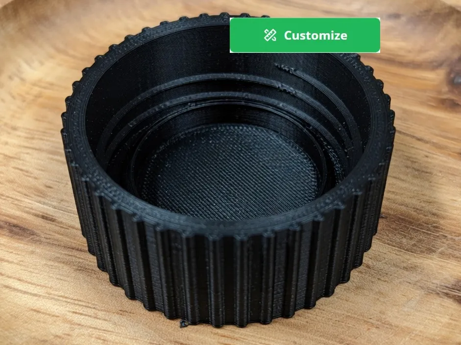 Parametric Screw Cap (Bottle Caps Generator) - Free 3D Print Model ...