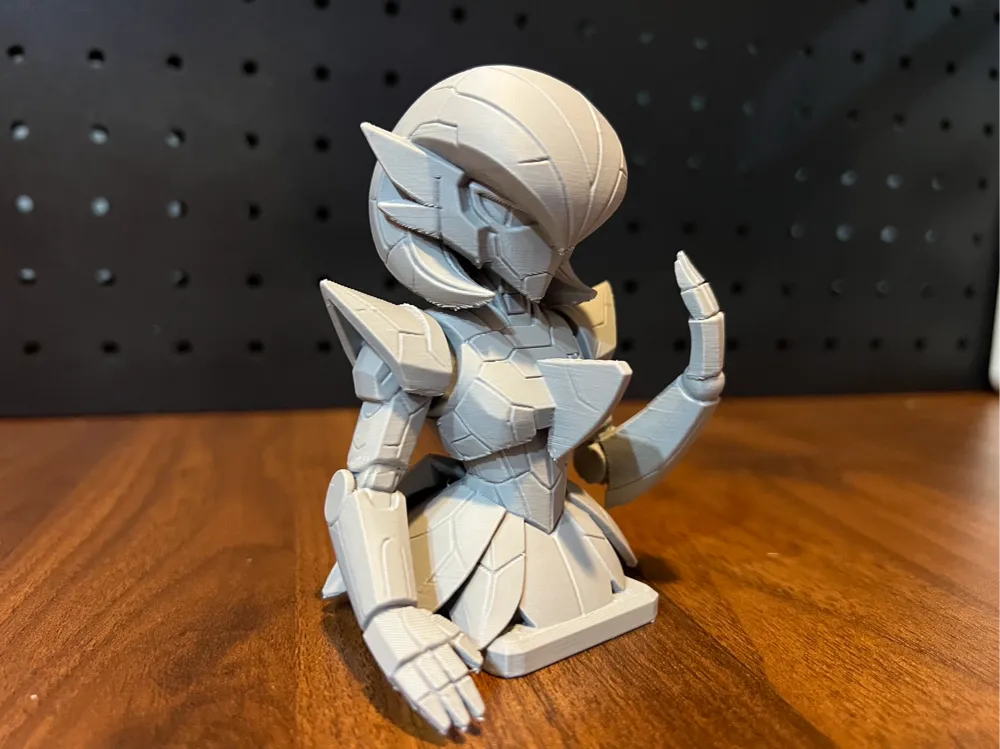 Mecha Pokemon Series – Gardevoir Bust in Armor by AT62 MakerWorld: Download Free 3D Models