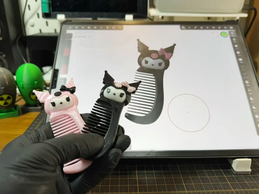 Kuromi theme comb (no AMS) Kuromi by 巨匠造物.IP MakerWorld: Download Free ...