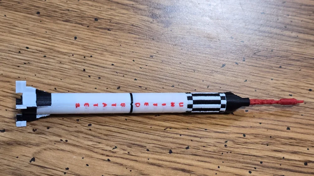 Mercury Redstone Rocket 1:200 scale Remixed by Youngbru MakerWorld ...