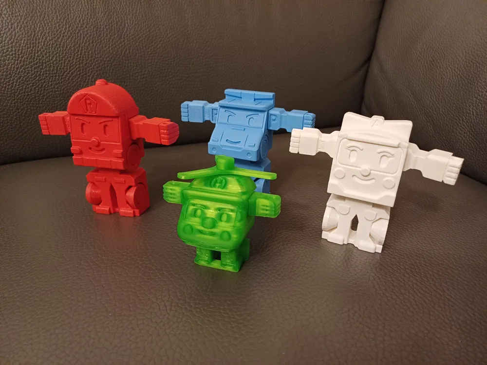 Robocar Poli trasformable, simple and strong - Free 3D Print Model ...
