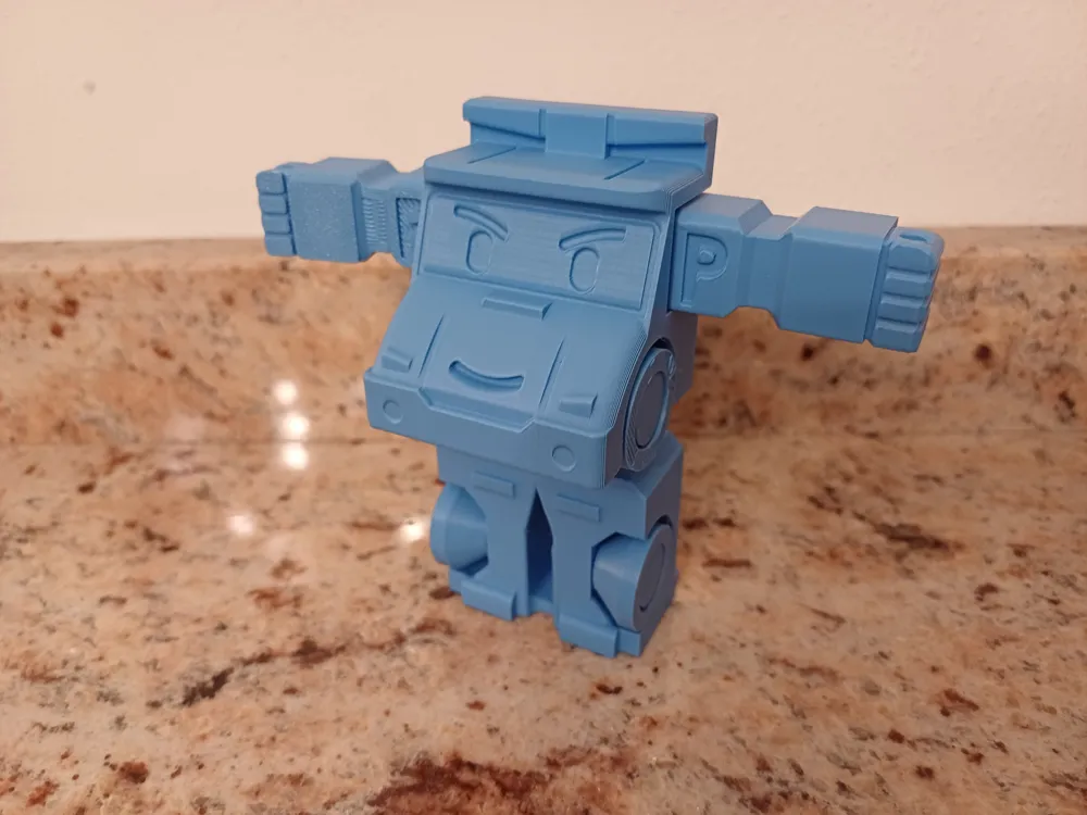 Robocar Poli trasformable, simple and strong - Free 3D Print Model ...