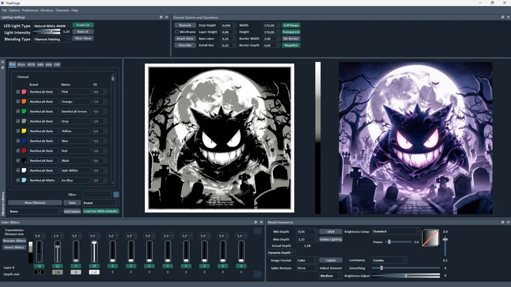 Gengar - HueForge by Think3D - MakerWorld