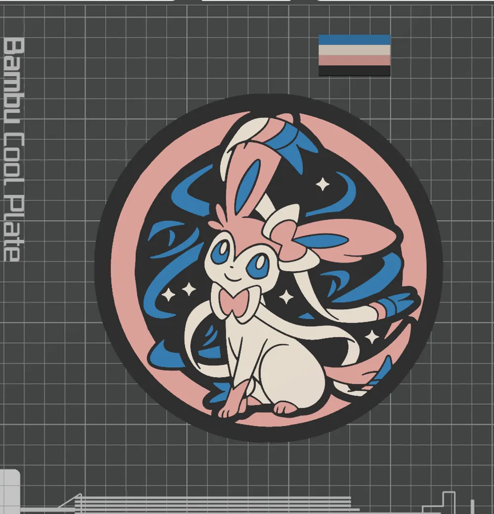 Sylveon Wall Art by Becca_3D - MakerWorld