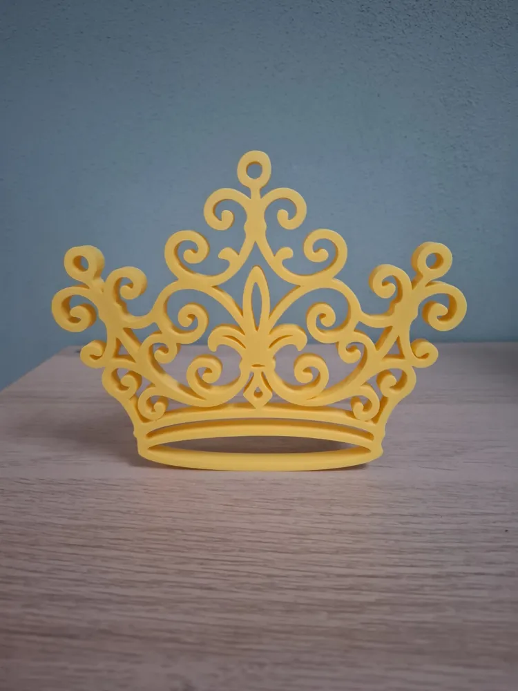 Elegant Crown Wall Decor - Free 3D Print Model - MakerWorld