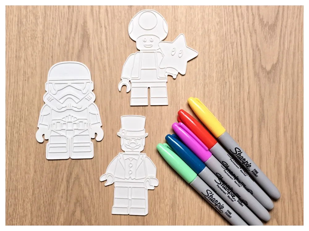 LEG0 Brickman DIY Coloring Pack 1 by Merilno3D MakerWorld: Download ...
