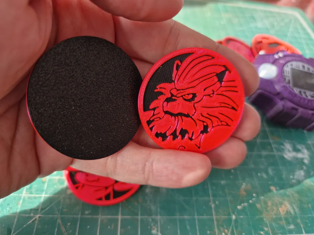 Leomon Digimon coin by Kryator - MakerWorld