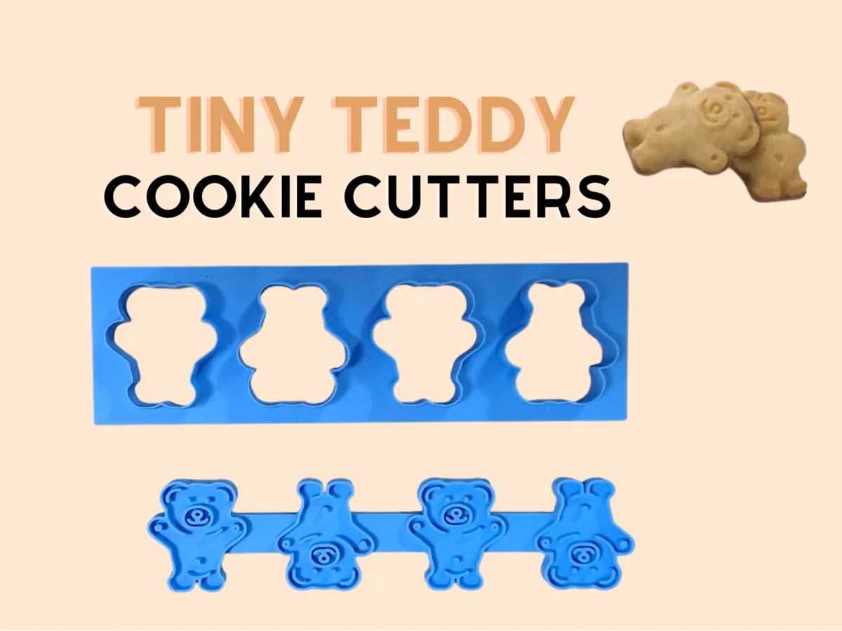 Row of Teddies Cookie Cutter - Free 3D Print Model - MakerWorld