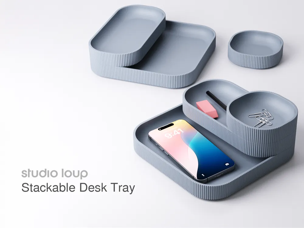 Stackable Desk Tray by StudioLoup MakerWorld: Download Free 3D Models