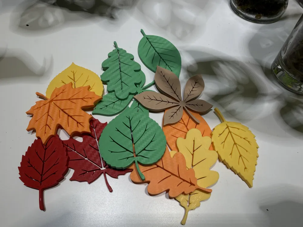 Autumn leaf magnets - Free 3D Print Model - MakerWorld