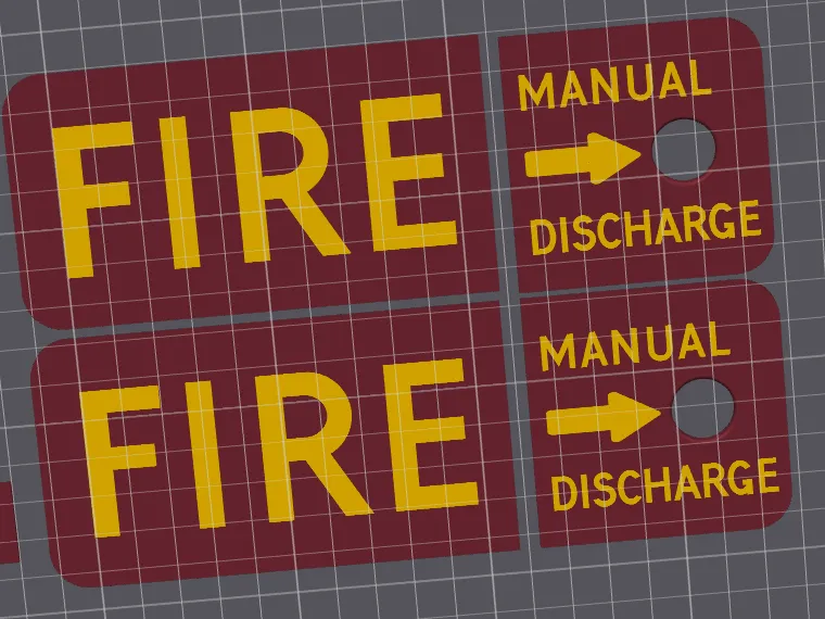 Xtool Fire Safety Set Warning Placard Remixed by Ryan512FL MakerWorld ...