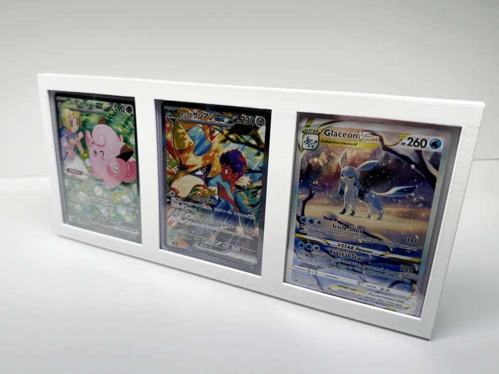 3 Card Toploader Stand by Kole Plute / Ion Cards MakerWorld: Download ...