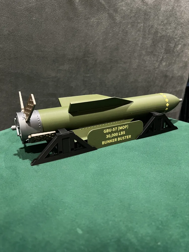 GBU-57 Bunker Buster 1:20 - Free 3D Print Model - MakerWorld