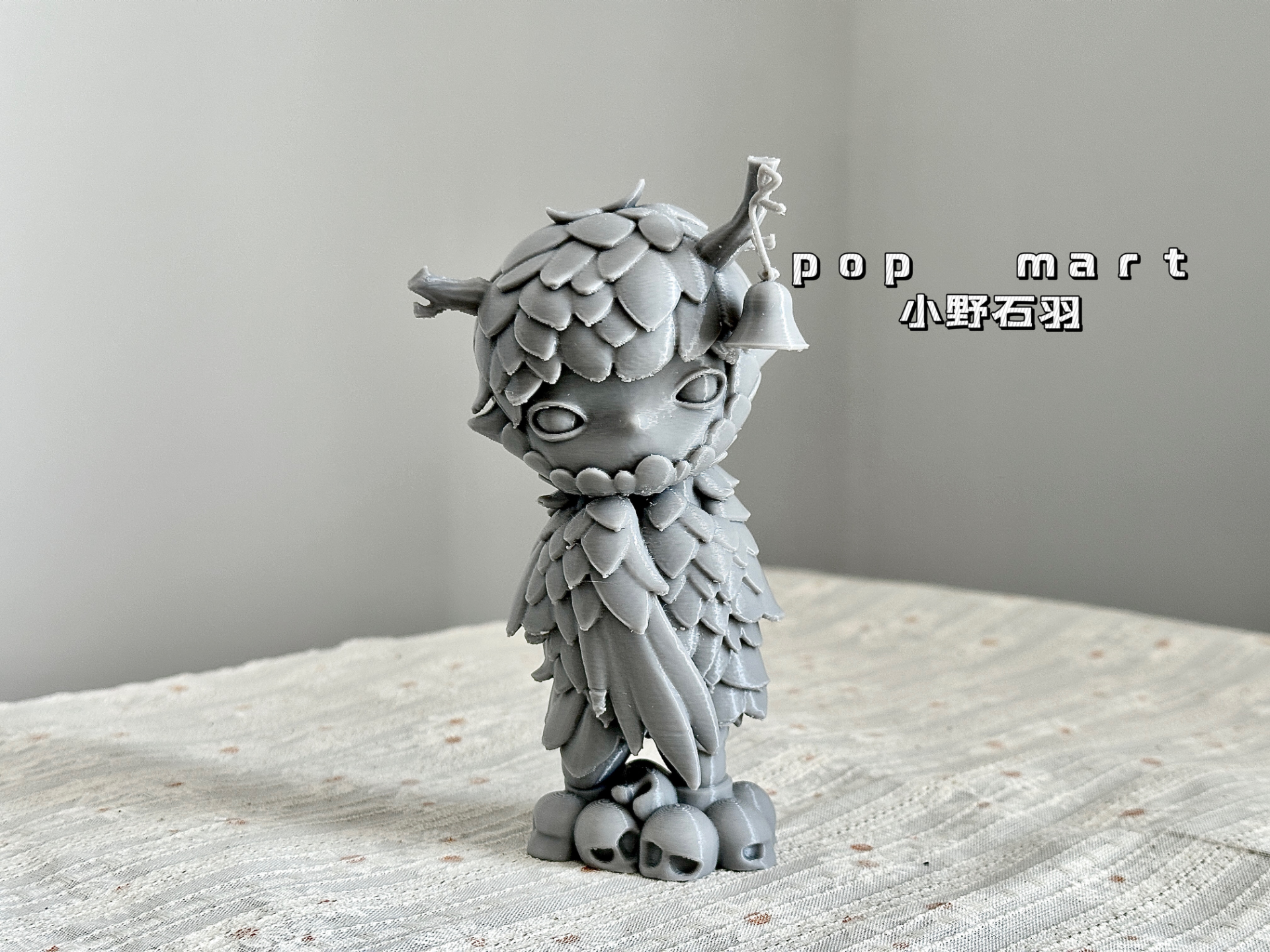 pop mart Hirono Ono Stone Feather Sculpture Figurine Model by Angus162 ...