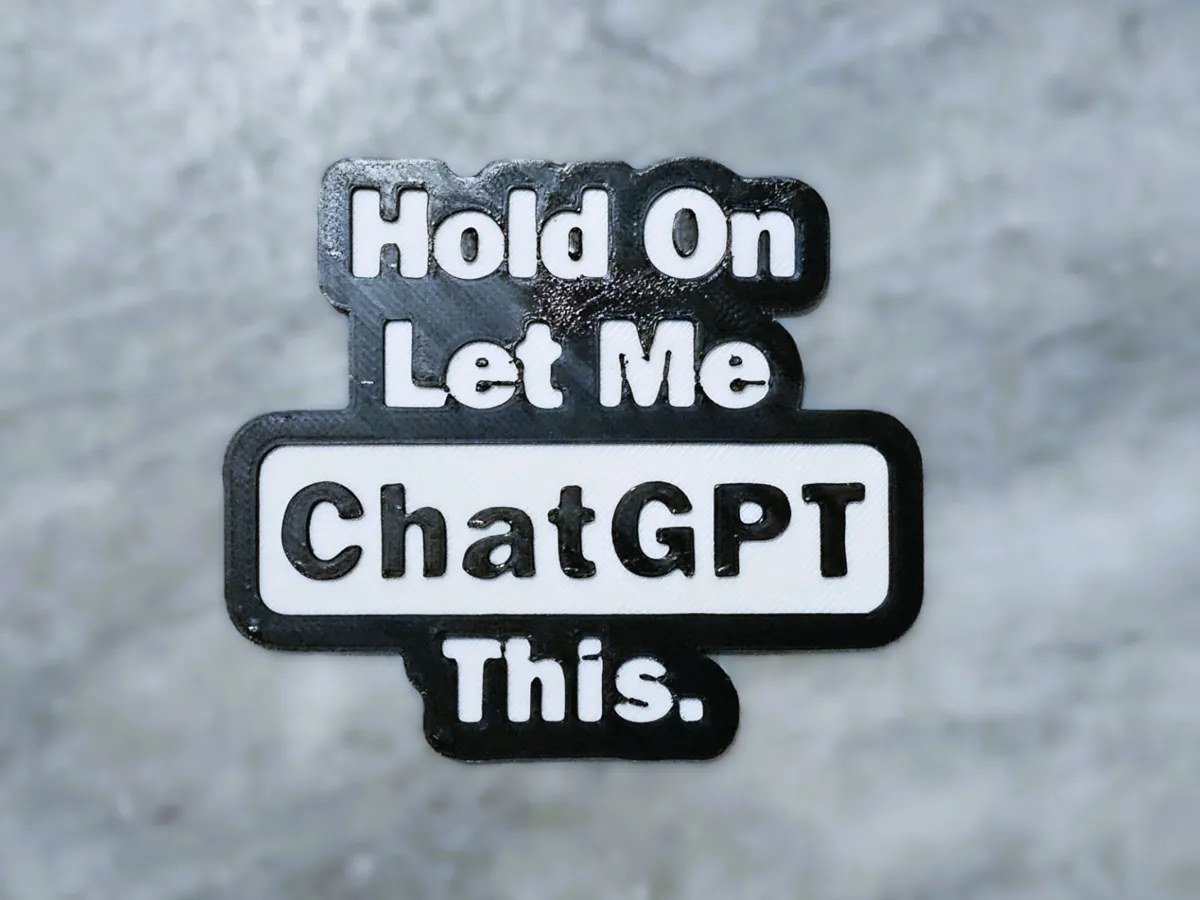 Unofficial chatgpt badge - Free 3D Print Model - MakerWorld