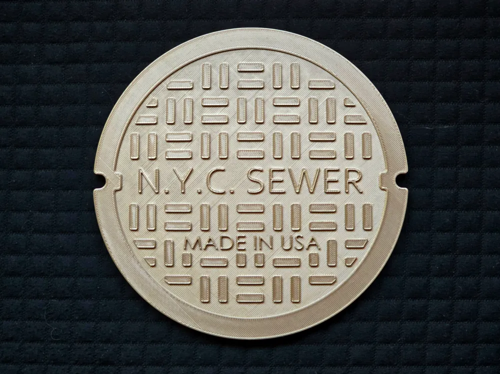 Realistic New York City Manhole Cover by Zachary's Prints - MakerWorld