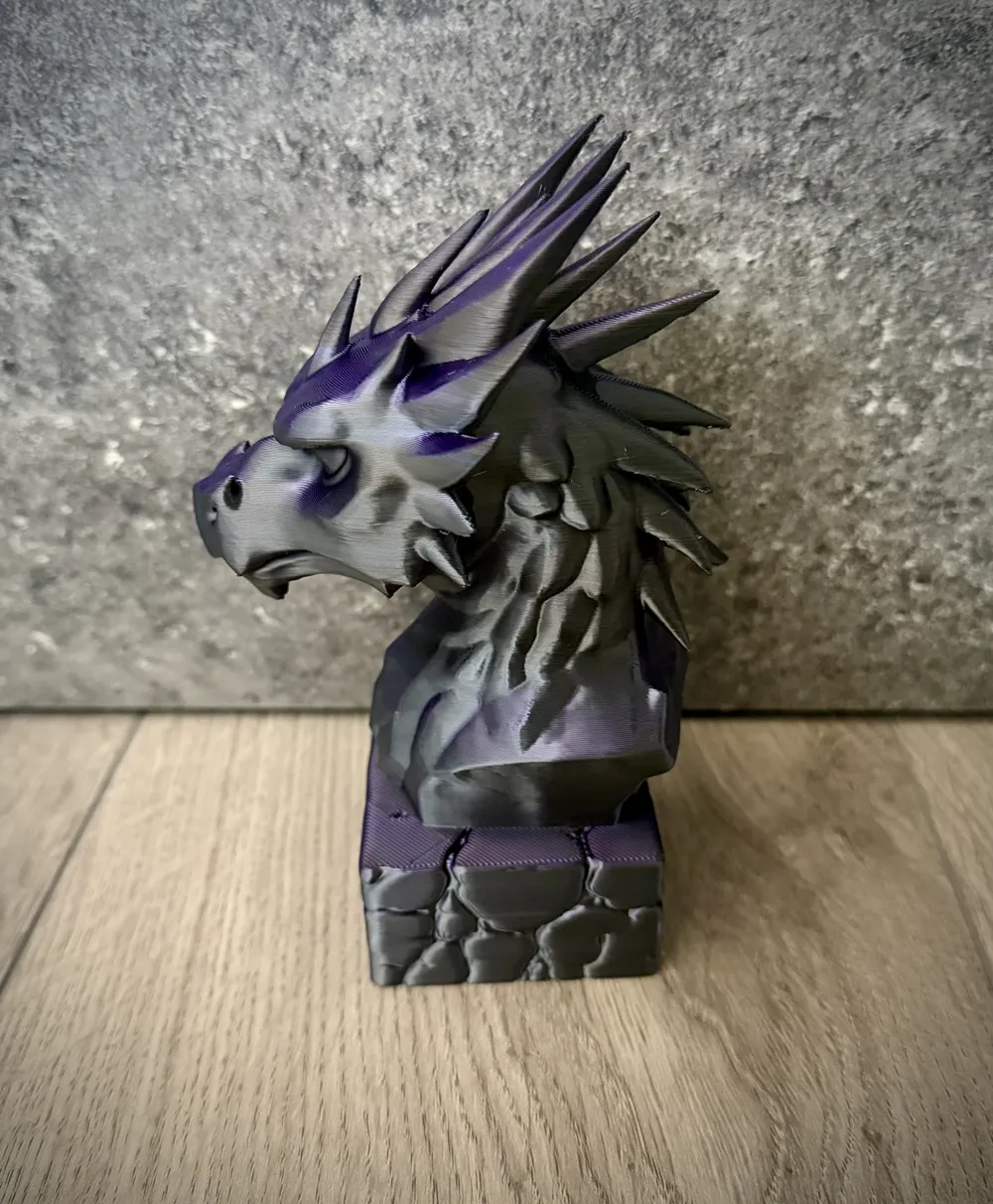 Dragon Bust Realistic Detailed Model by WholeAnimal MakerWorld ...