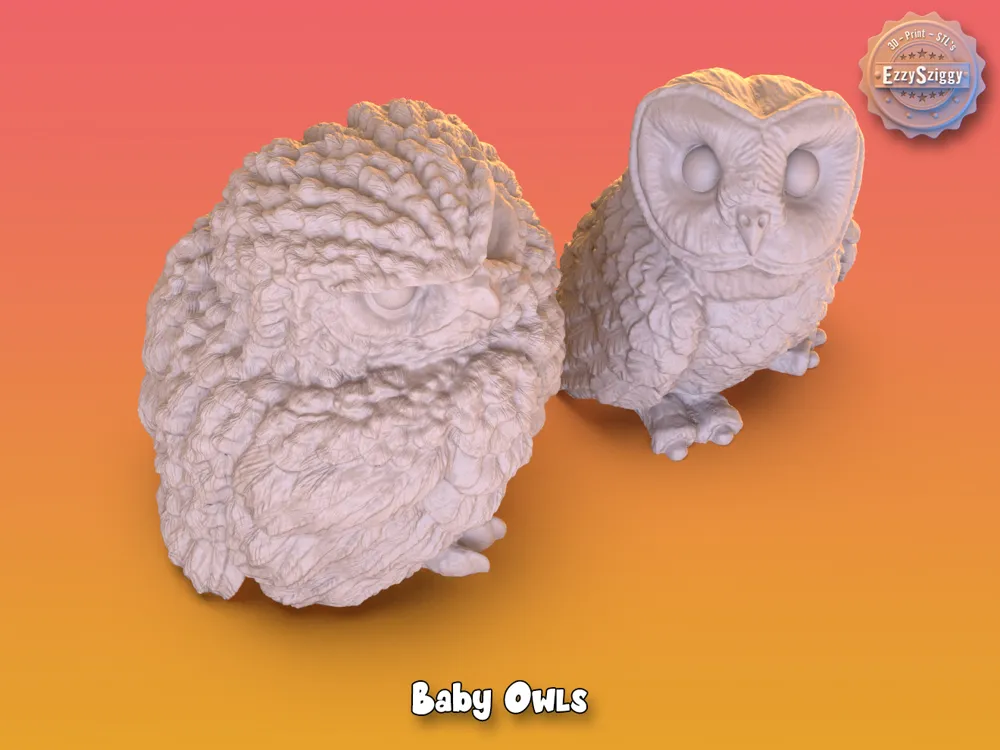 Baby Owls by EzzySziggy - MakerWorld