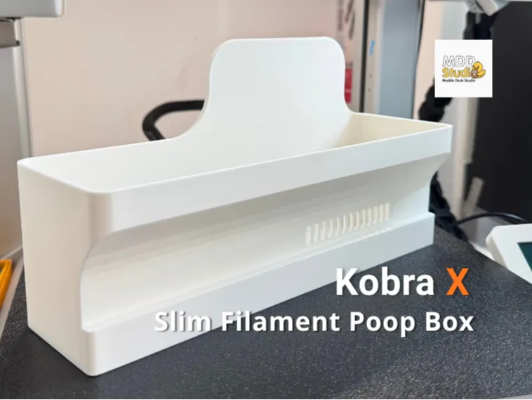 Kobra X Slim Poop Box with Reflector - Free 3D Print Model - MakerWorld