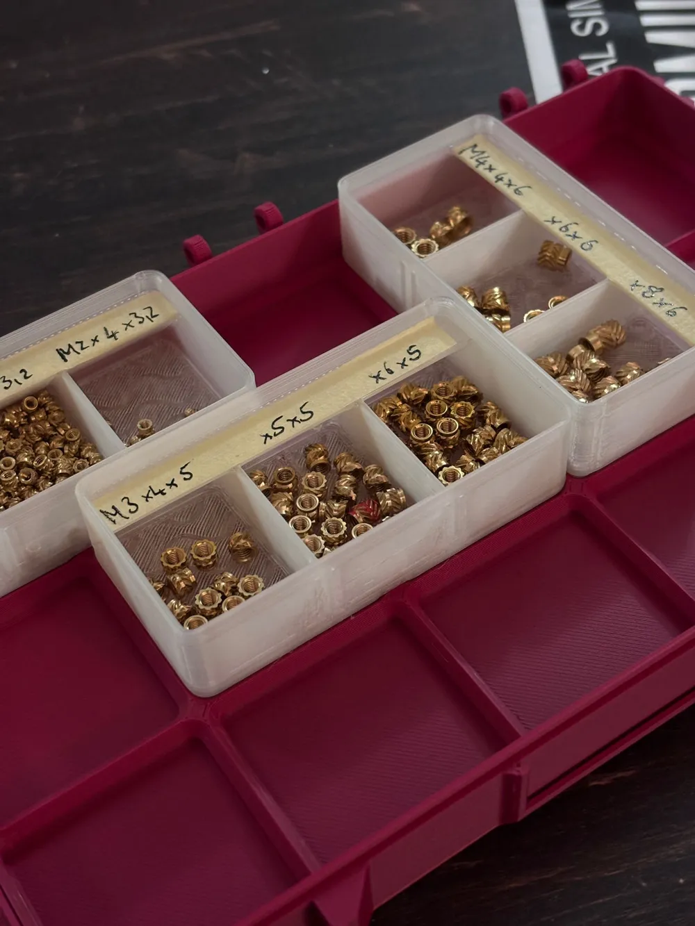 Gridfinity box 1x2x3 stackable 3 bin design - Free 3D Print Model ...