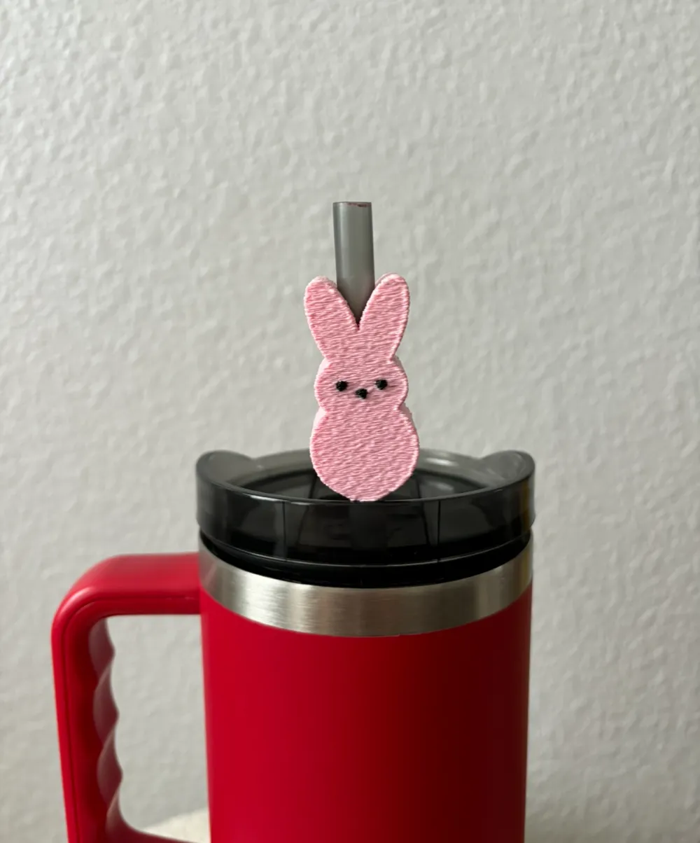 Fuzzy Peep Straw Buddy by jeremyhowa - MakerWorld