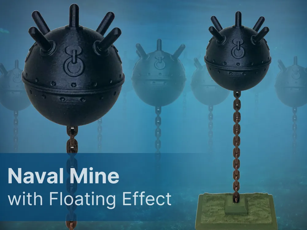 Naval Mine That Appears To Float on It’s Chain by RexiLabs - MakerWorld