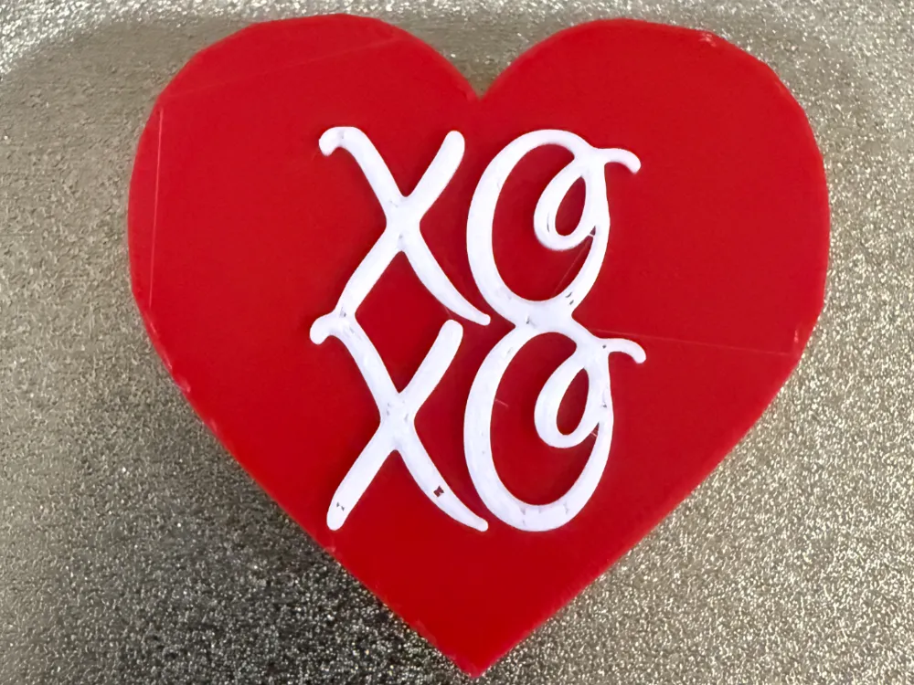 Valentines Day "XOXO" Stanley Topper - Free 3D Print Model - MakerWorld