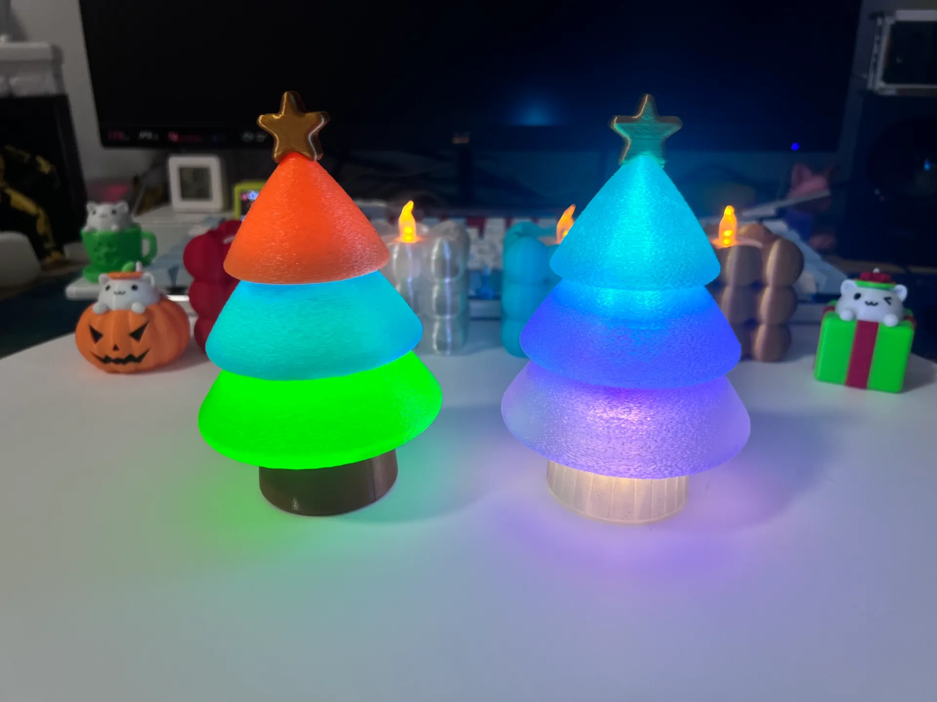 Remote-Controlled Colorful Christmas Tree by Cloud Sea - MakerWorld